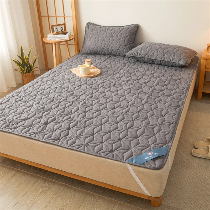 Surmatelas Gris Matelassé et Imperméable – Ma Housse Parfaite